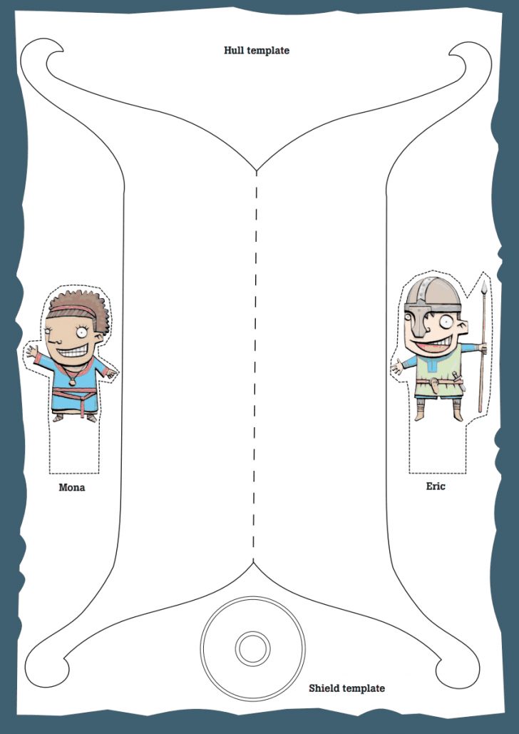 Template For A Viking Ship (Free). Create Your Own Figure Head And ...