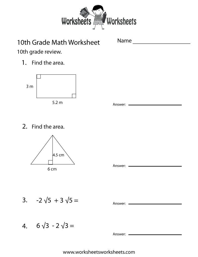 Printable Worksheets For Teachers K 12 Teachervision 10Th Grade 