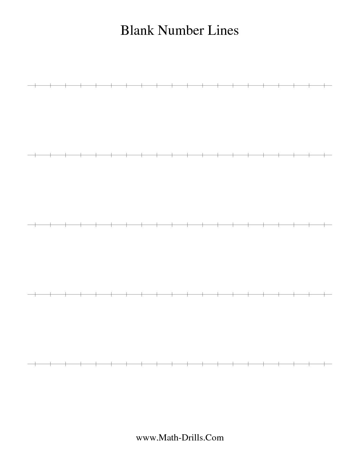 Free Printable Number Line Worksheets Printable Worksheets