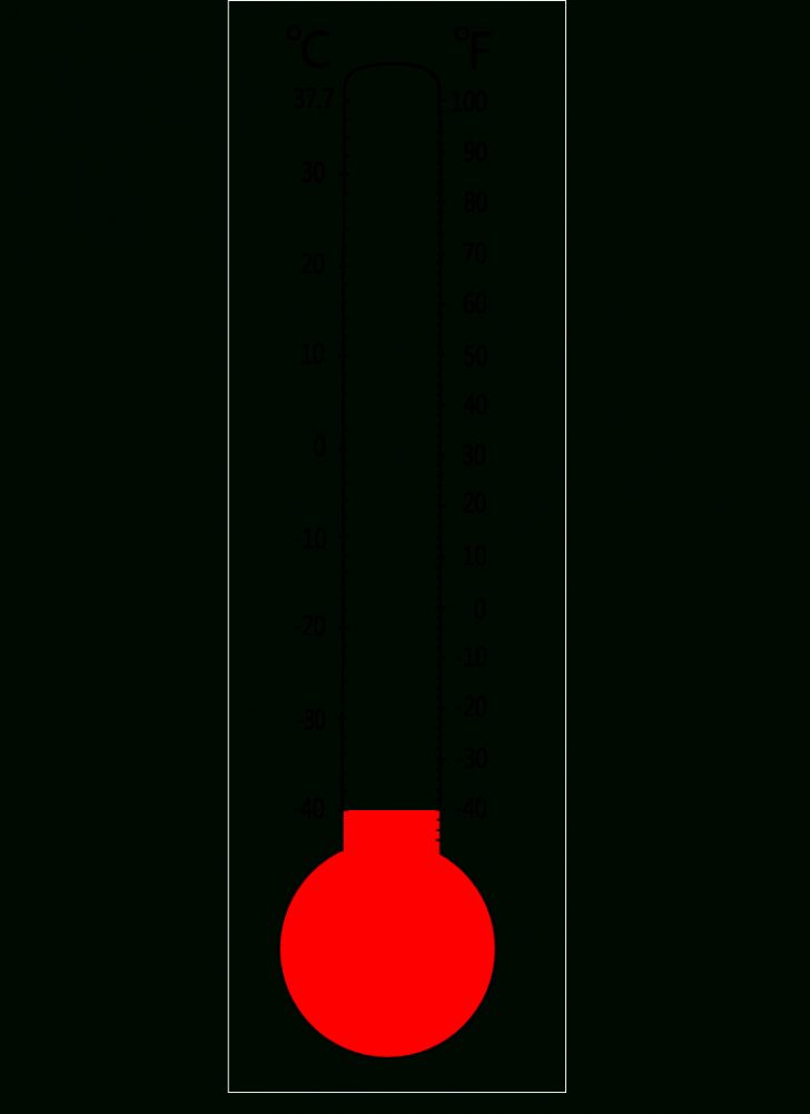Use This Printable Thermometer To Teach The Concepte Of Temperature ...