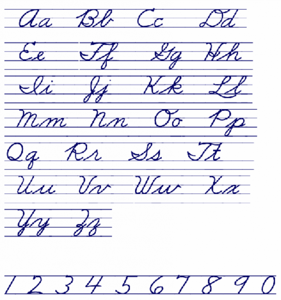 Cursive Capital Letters Worksheet