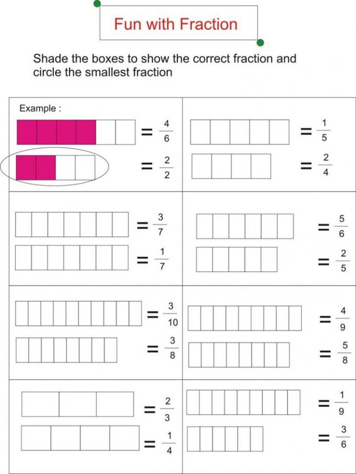 Worksheet First Grade Fraction Worksheets Fun For Photo Free - Free ...