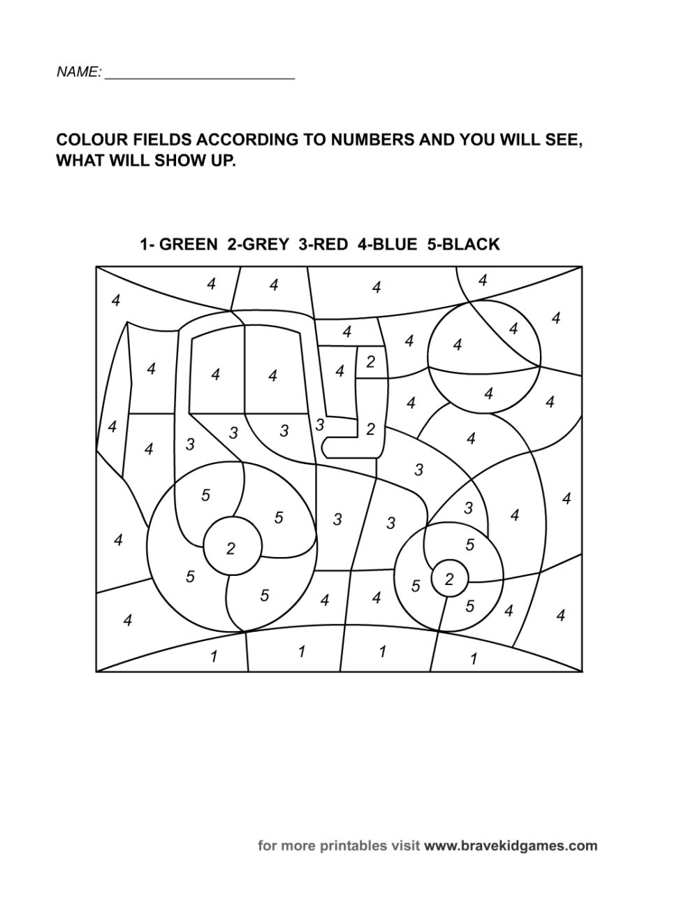 4 Years Activity Sheets Printables